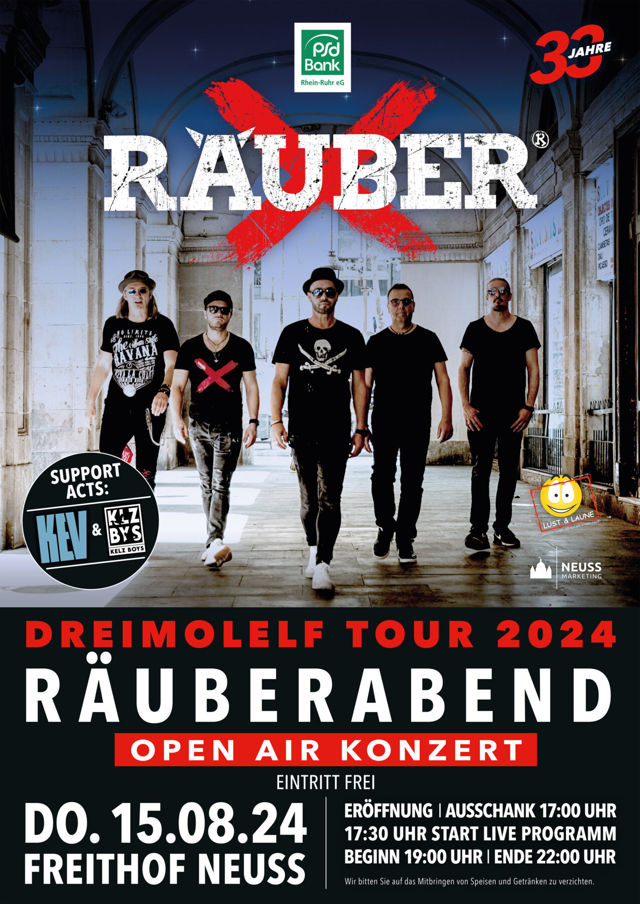 RÄUBER - Kölsch, Pop/Rock, Karneval & Konzerte